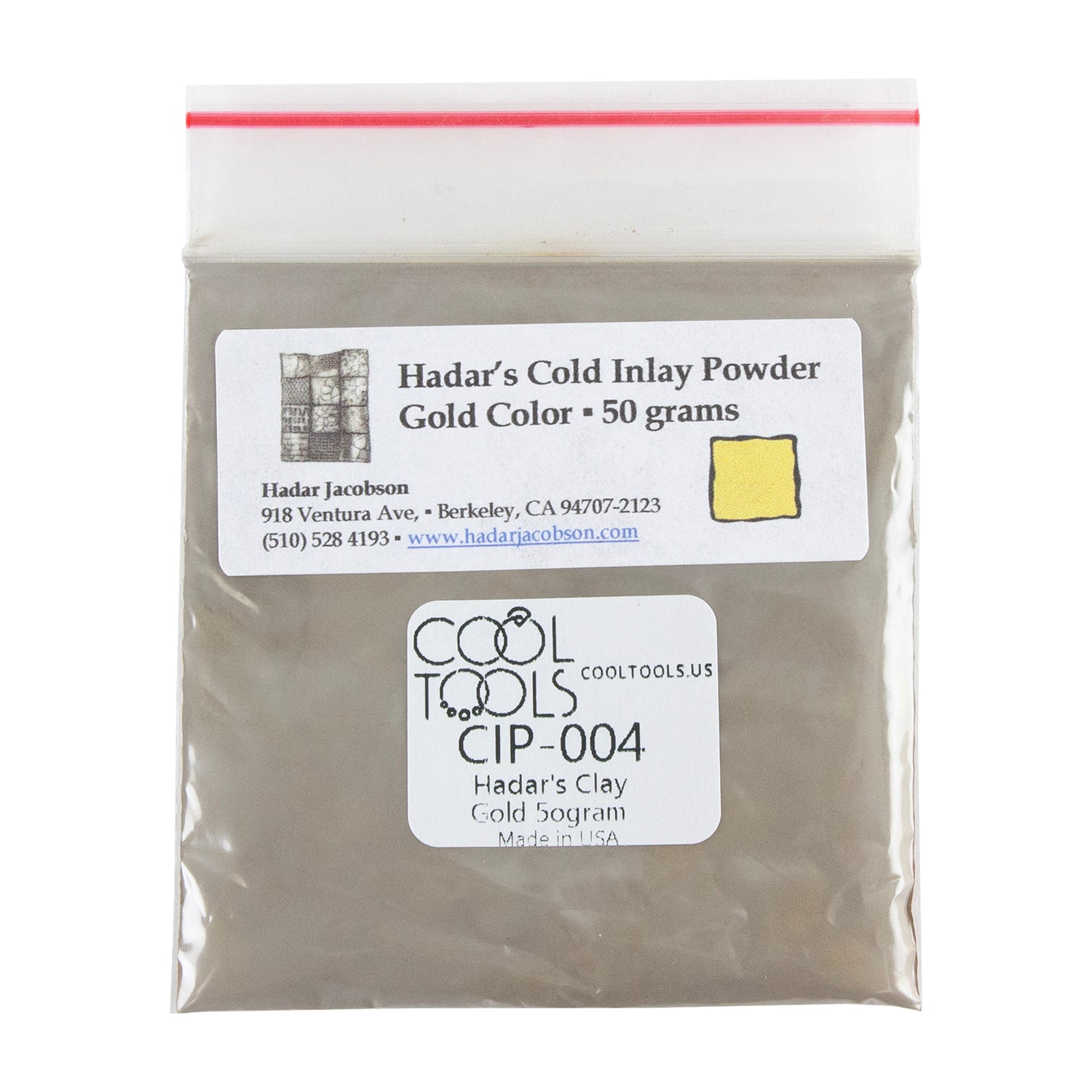 Hadar's Clay™ - Cold Inlay Powder - Gold Color 50 gram