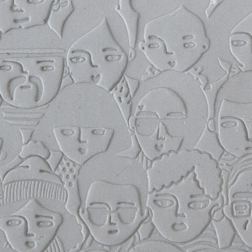 Texture Tile - A Face in the Crowd