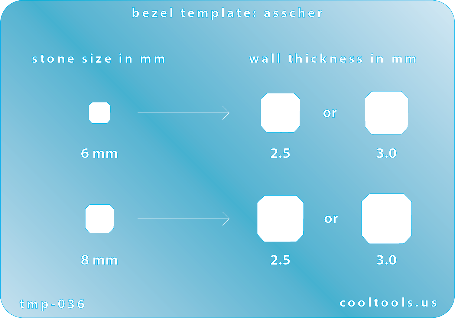 Bezel Template - Asscher