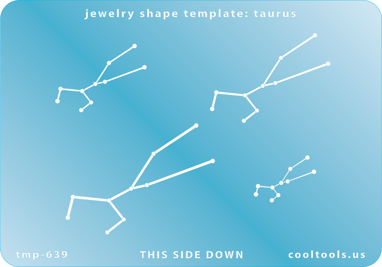 Jewelry Shape Template - Taurus