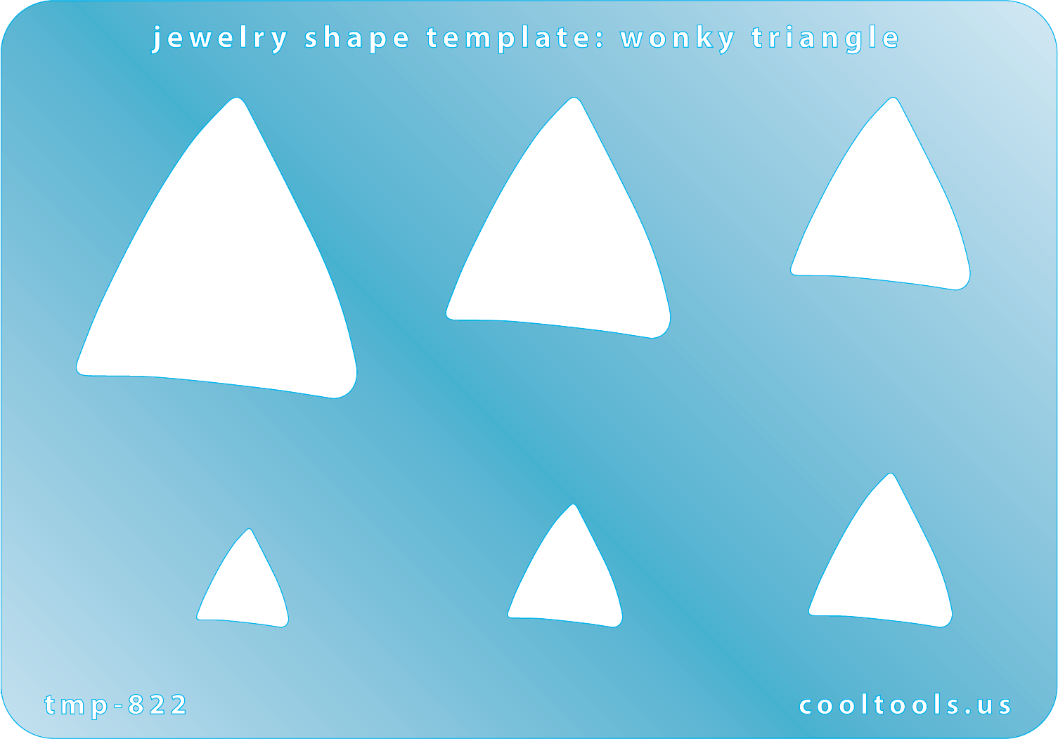 Jewelry Shape Template - Wonky Triangle