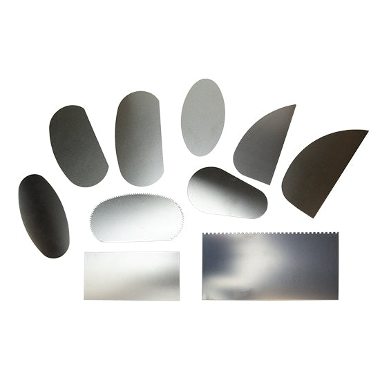Clay Scraper Set - Stainless Steel - Set of 10 – Cool Tools